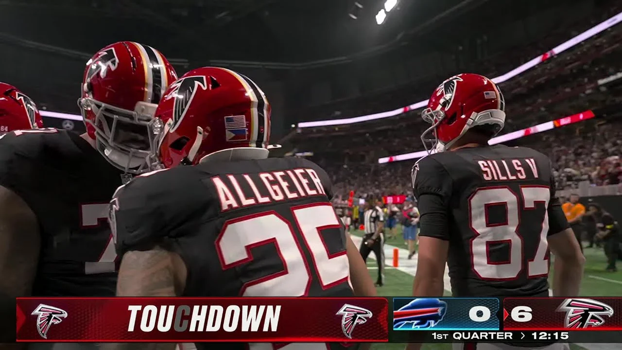 That's how you finish a run! Allgeier caps TD rush by bringing the boom ...
